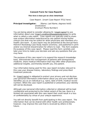 case-report-consent-template.doc - Consent for ... Doc Template | pdfFiller