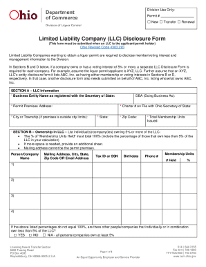 Fillable Online com ohio com.ohio.govwpswcmLimited Liability Company ...