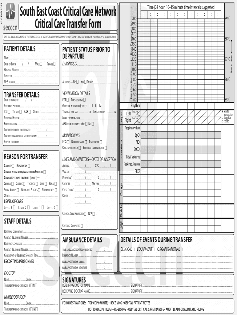 Fillable Online Handover of Patients From Prehospital Emergency ...