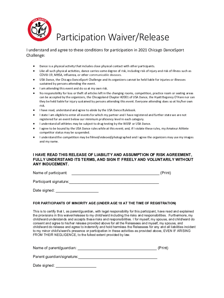 Fillable Online Informed Consent and Liability Waiver Release for ...