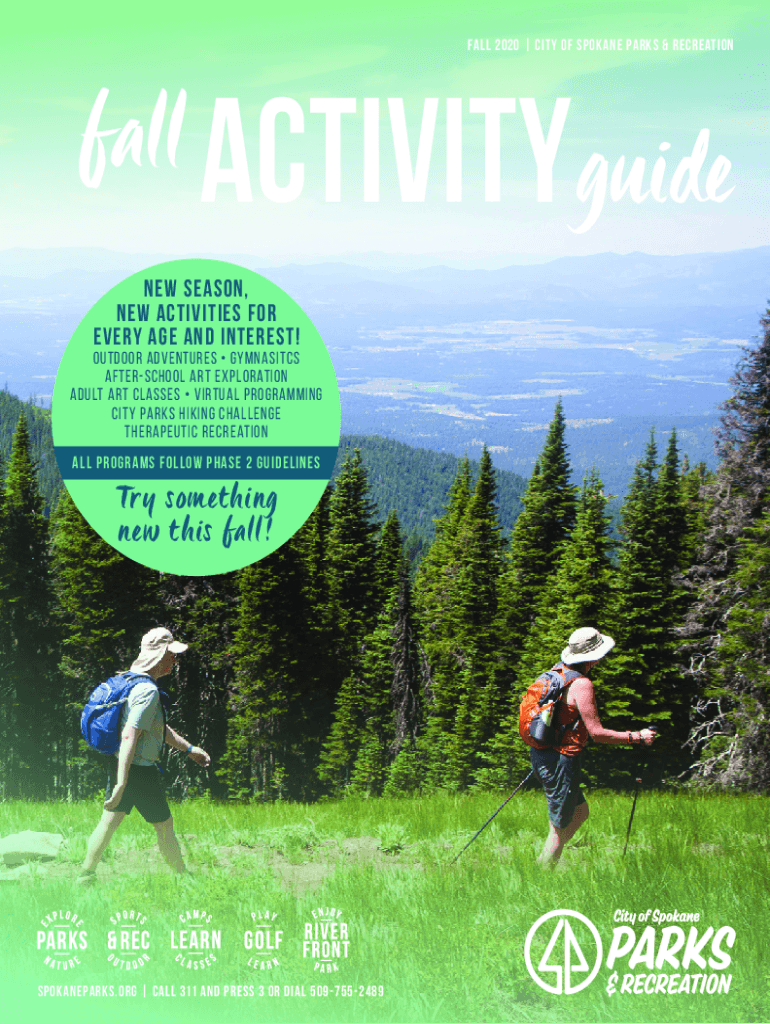 Fillable Online Fall 2020 Activity Guide. Fall 2020 Activity Guide Fax ...