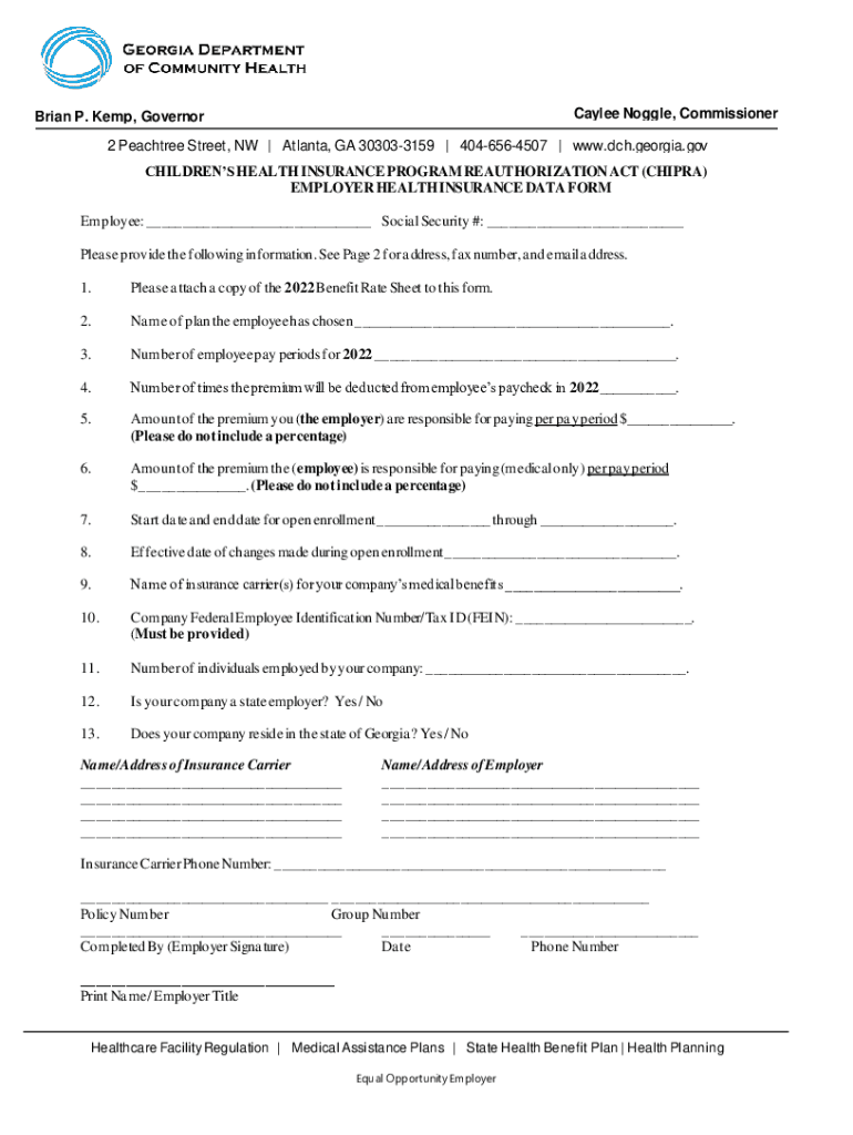 Fillable Online Caylee Noggle, Commissioner Commissioner Brian P. Kemp ...