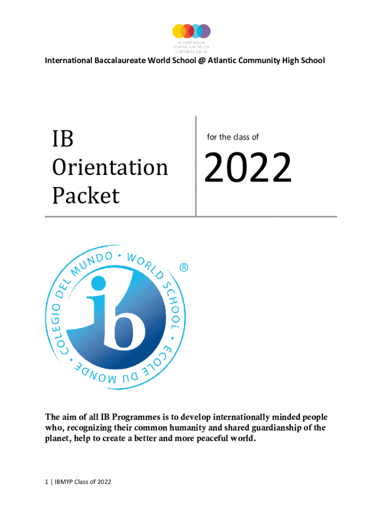 Fillable Online IB-International Baccalaureate - Atlantic Community ...