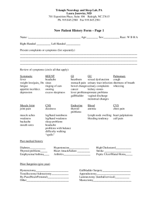 Fillable Online www.bizapedia.comnctriangle-neurology-andTriangle ...