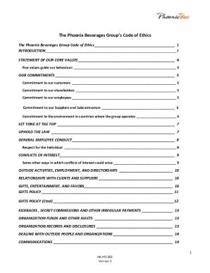 Fillable Online Professional Code of Ethics: Definition and Examples ...