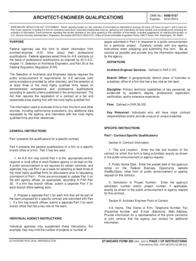 Fillable Online Fillable Online Fillable Online photos state SF 330 ...