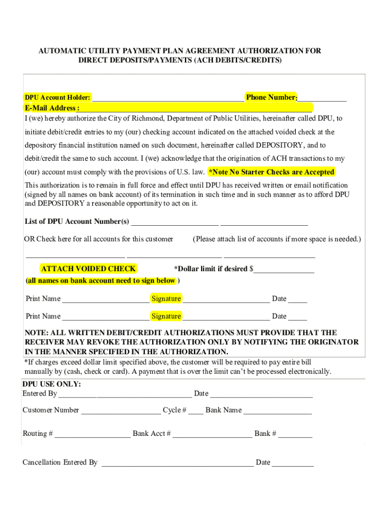 Fillable Online Direct Debit Authorization Form Template Fax Email Print - pdfFiller