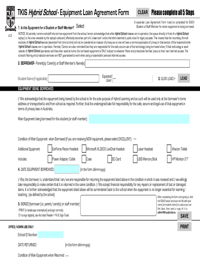 Fillable Online Equipment and Program Loan Agreement Sample ClausesLaw ...