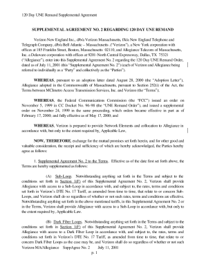 Fillable Online Terms of Agreement and Supplemental Agreement No. 2 ...