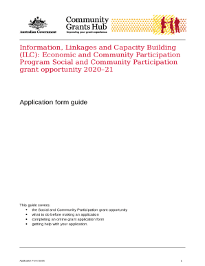 Ination Linkages and Capacity Building (ILC) program ... Doc Template | pdfFiller