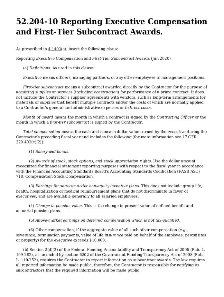 Fillable Online Fillable Online 204-10 Reporting Executive Compensation ...