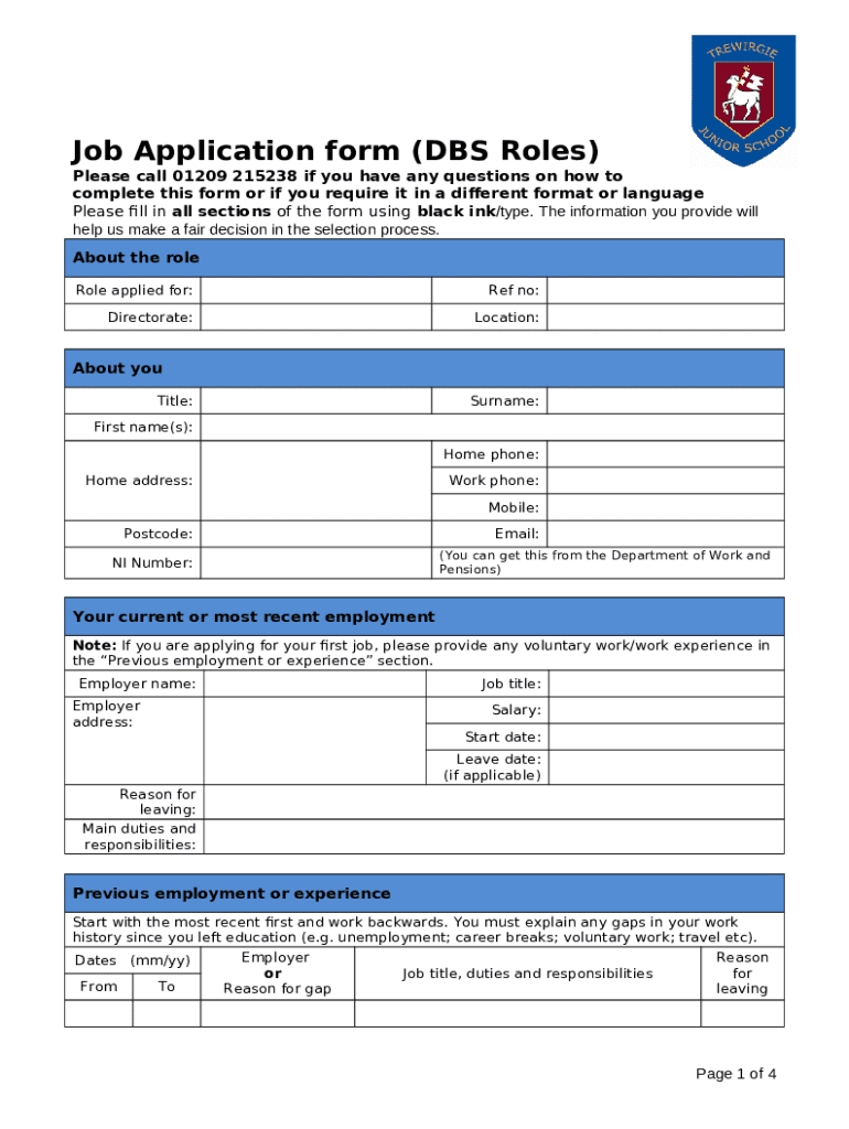 DBS Application TemplateJot Doc Template PdfFiller