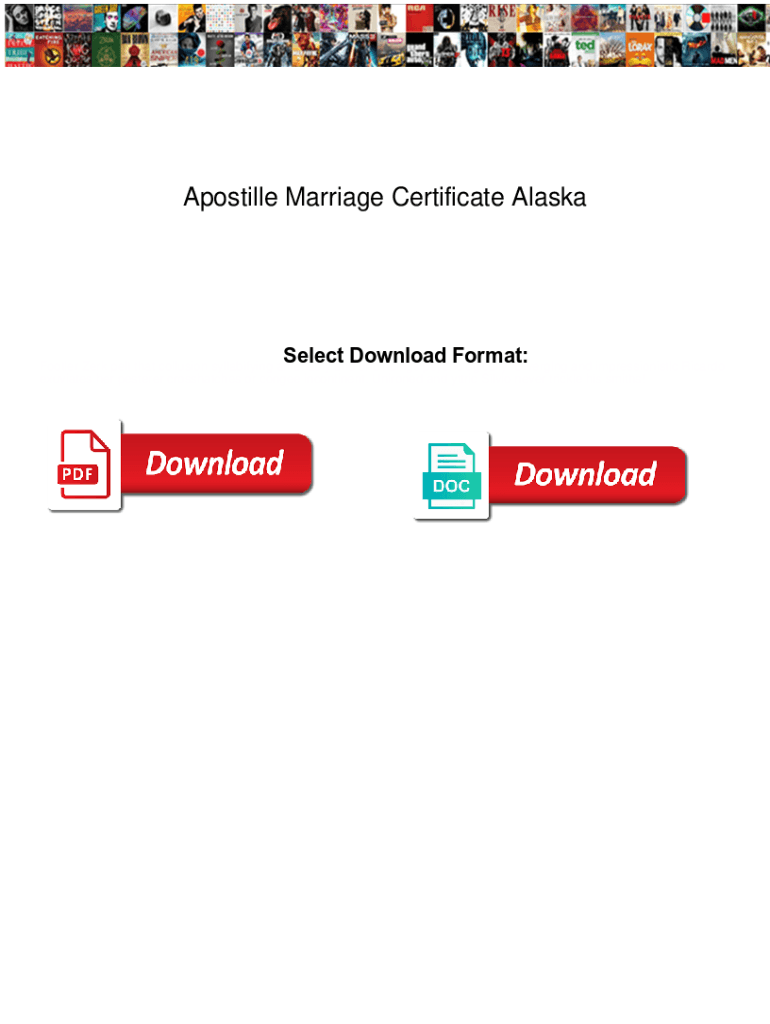 Fillable Online Apostille Marriage Certificate Alaska. Apostille ...