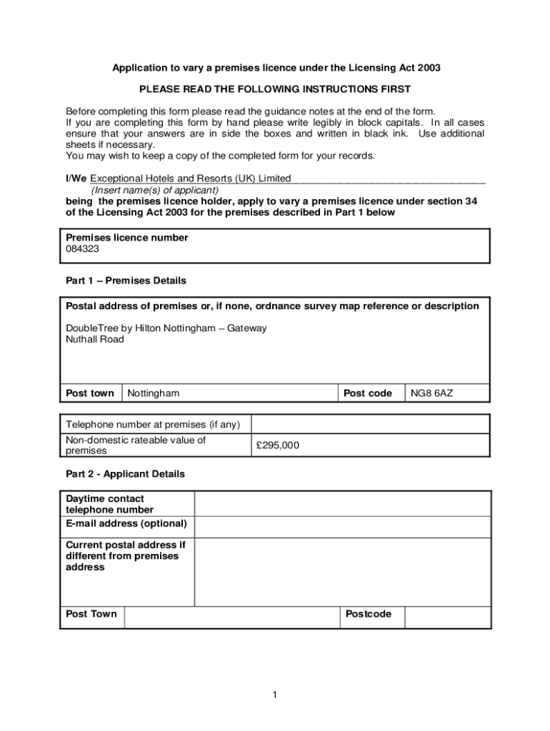 Fillable Online www.southlakeland.gov.ukmedia7984Application to vary a ...