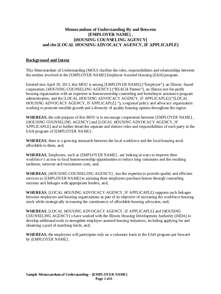 Memorandum of Understanding (MOU) - Overview, ContentsMemorandum of ...