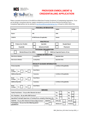 Fillable Online Provider Enrollment - FloridaWhat Is Provider ...