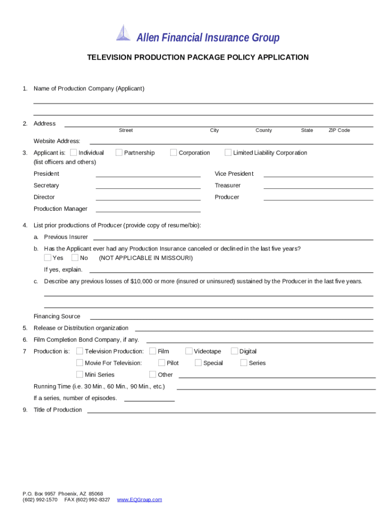 Allen Financial Insurance Group, Inc. Company Profile ... Doc Template ...