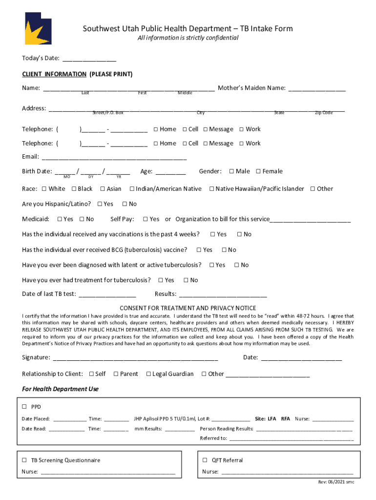 Fillable Online swuhealth.org202201Southwest Utah Public Health ...
