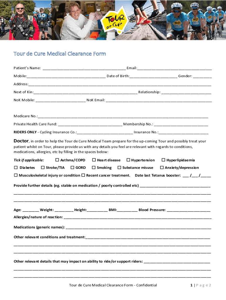 Fillable Online FREE 10+ Sample Medical Clearance Forms in MS WordPDF ...