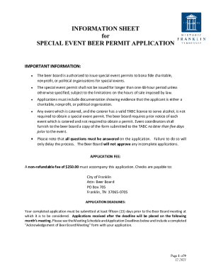 Fillable Online www.franklintn.govhomeshowpublisheddocumentINFORMATION ...