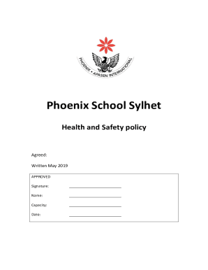 Fillable Online MODEL HEALTH AND SAFETY STATEMENT FOR schools. health and safety Fax Email Print ...