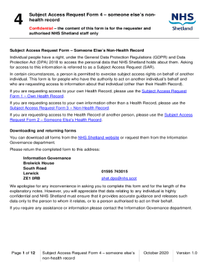 Fillable Online How to make a subject access request - NHS DigitalExpanded AccessHow to Submit a ...