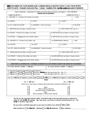 Fillable Online All About the Marriage License Application - LAWS ...