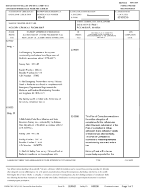 Fillable Online S DEPARTMENT OF HEALTH HUMAN SERVICES FORM APPROVED ...
