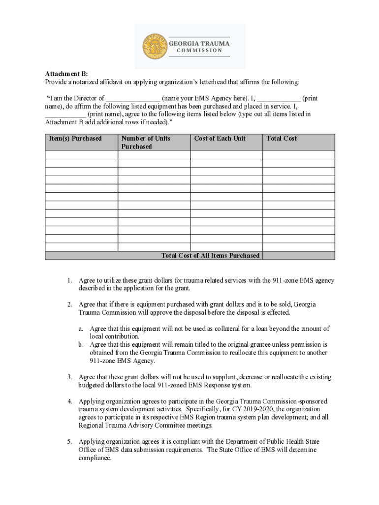 Fillable Online Attachment B: Provide a notarized affidavit on applying ...