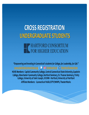 Fillable Online WHAT IS CROSS REGISTRATION - Hartford Consortium Fax ...