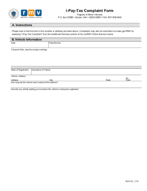 Fillable Online www.mass.govfilesdocumentsI-Pay-Tax Complaint Form ...