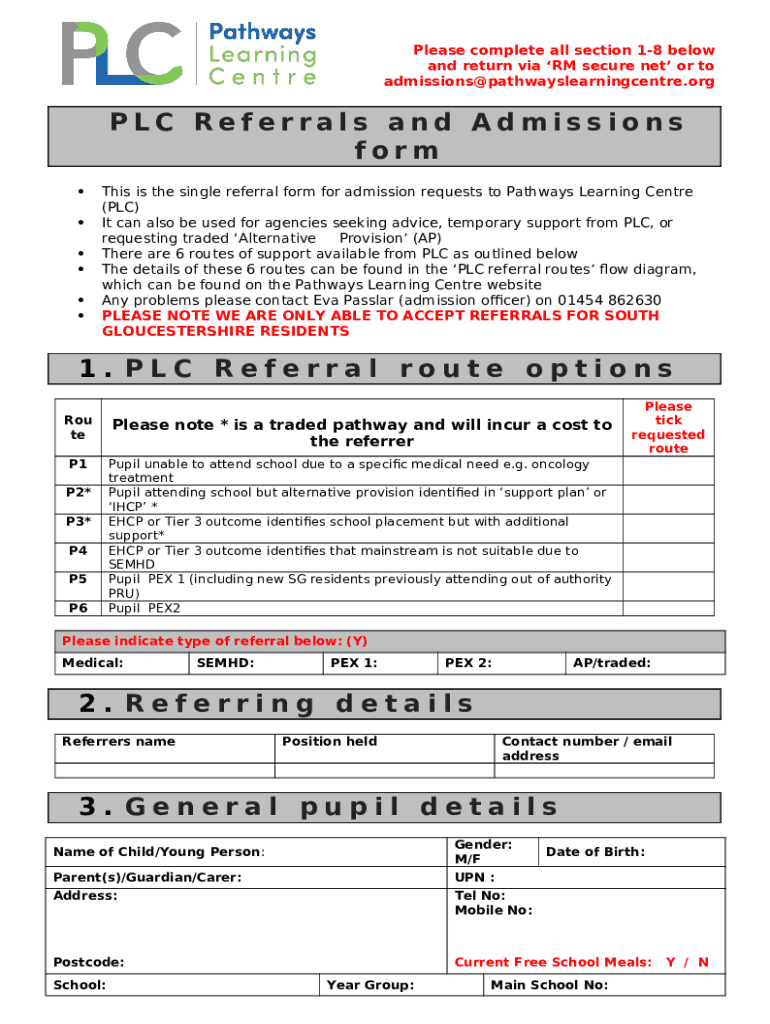 Pathways Learning Centre Privacy Notice (How we use pupil ... Doc Template | pdfFiller