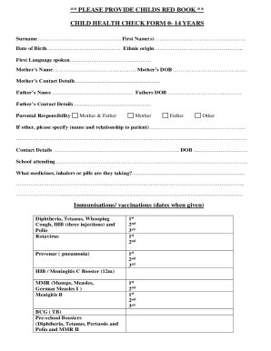 Fillable Online wellcare.commedia1 to14 Day Child Health Check-Up ...