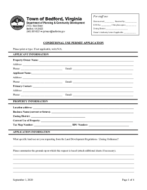 Fillable Online Town of Bedford, Virginia Fax Email Print - pdfFiller