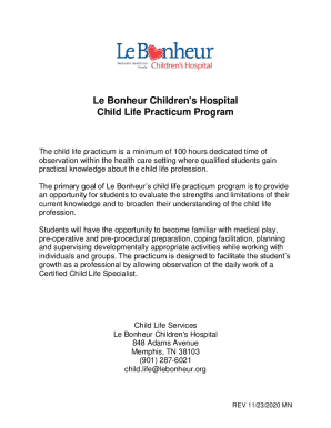 Fillable Online www.lebonheur.orgeducationimagesLe Bonheur Children's ...