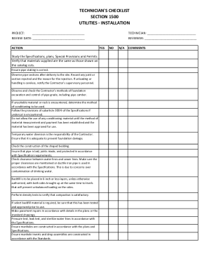 Fillable Online Inspection Checklists - Sample Checklist for ...