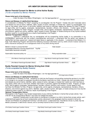 Fillable Online athletesforkids.org mentor-driving-request-form ...