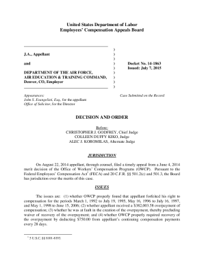 Fillable Online 14-1863: J.A. and DEPARTMENT OF THE AIR FORCE, AI... Fax Email Print - pdfFiller