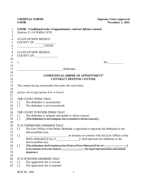 Fillable Online CRIMINAL FORMS Supreme Court Approved 9-403B November 1 ...