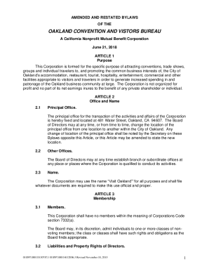 Fillable Online www.csfa.netcsfaimagesAMENDED AND RESTATED BYLAWS OF ...