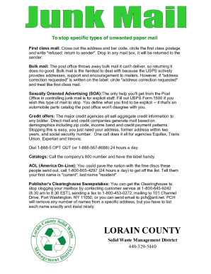 Fillable Online faq.usps.comsarticleRefuse unwanted mail and remove ...