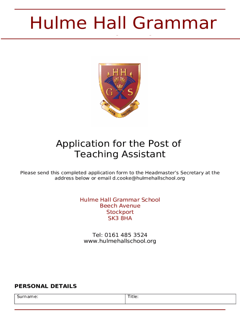 APPLICATION (To be completed by all applicants) Doc Template | pdfFiller