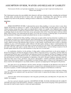 Fillable Online How Injury Waivers Affect Your Rights: Can You Sue ...