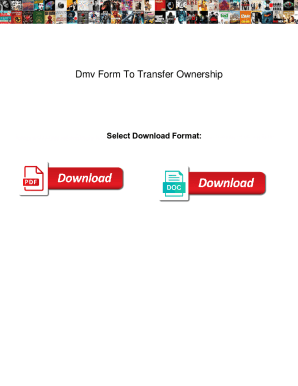 Fillable Online Dmv Form To Transfer Ownership. Dmv Form To Transfer ...