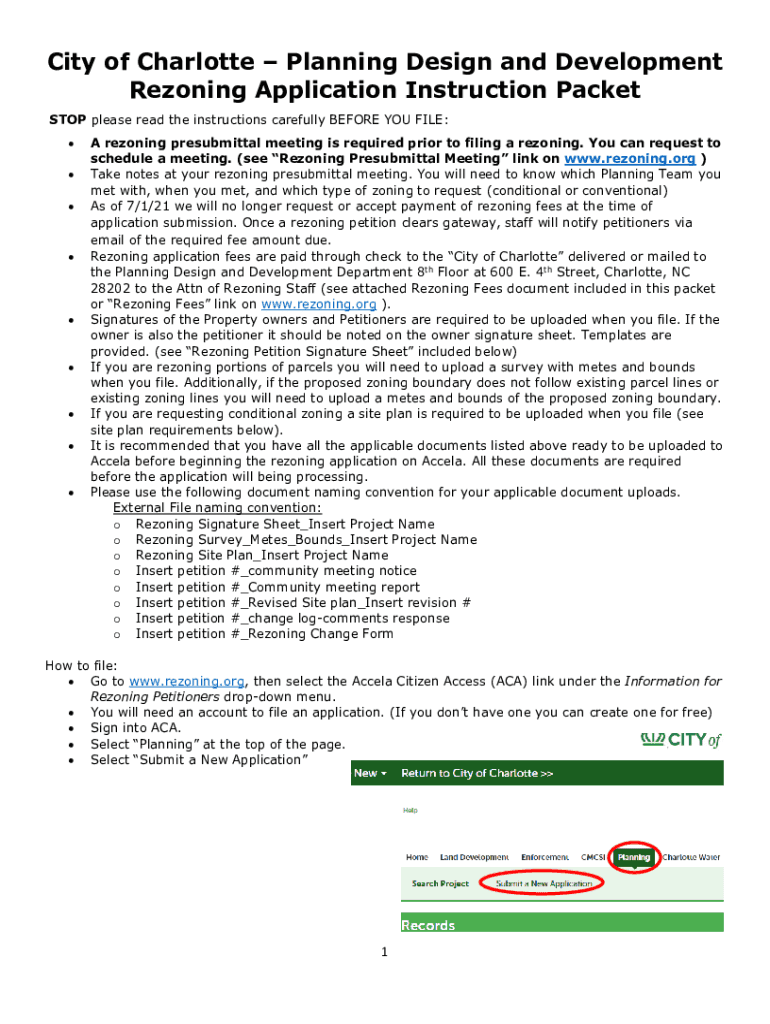 Fillable Online Planning Design and Development Rezoning ... - City of ...