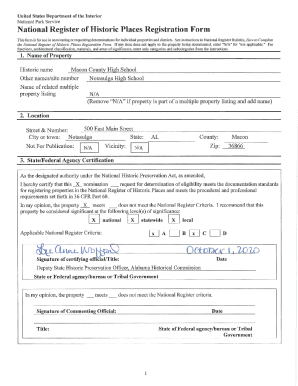 Fillable Online National Register of Historic Places Registration Form ...