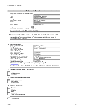 Fillable Online Yale University.pdf - Common Data Set 2020-2021 A. General ... Fax Email Print ...