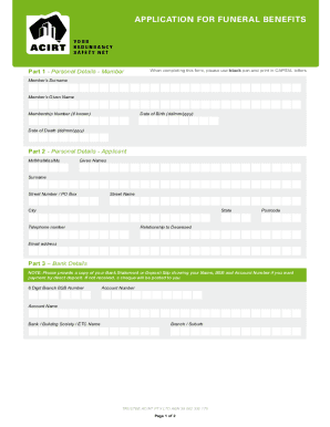 Fillable Online FREE 51+ Funeral Forms in PDFMS WordHow to apply for ...