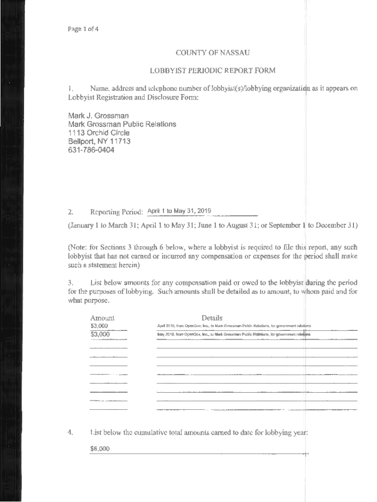 Fillable Online www.nassaucountyny.govDocumentCenterViewLOBBYIST ...