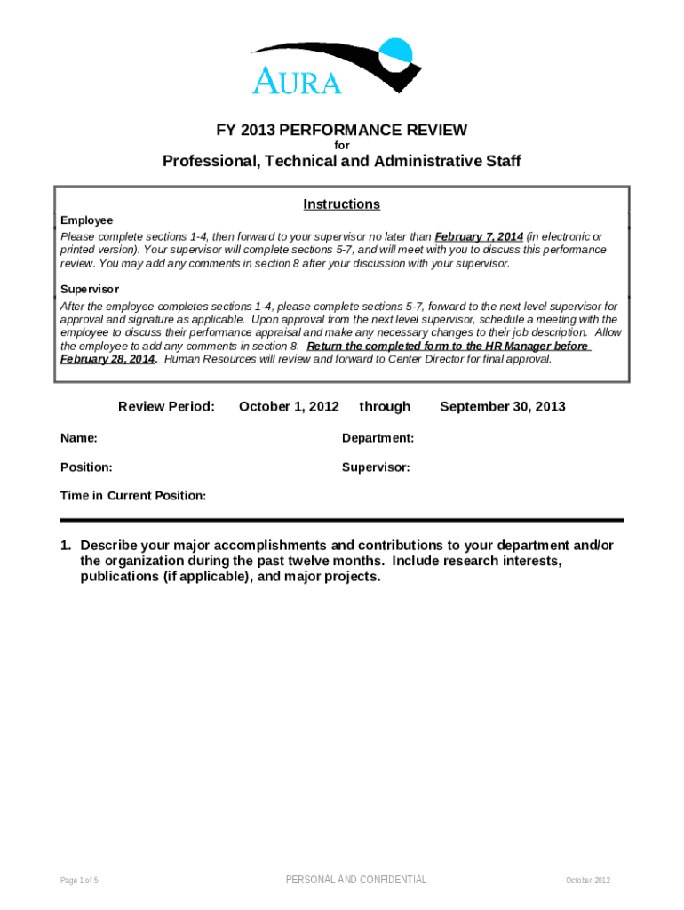 DESCRIPTION PERANCE APPRAISAL - project lsst Doc Template | pdfFiller